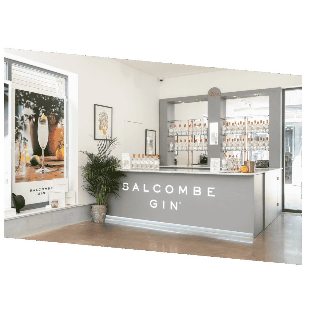Salcombe Gin Shop Fit-Out | Bespoke Point of Sale & Display Design ...