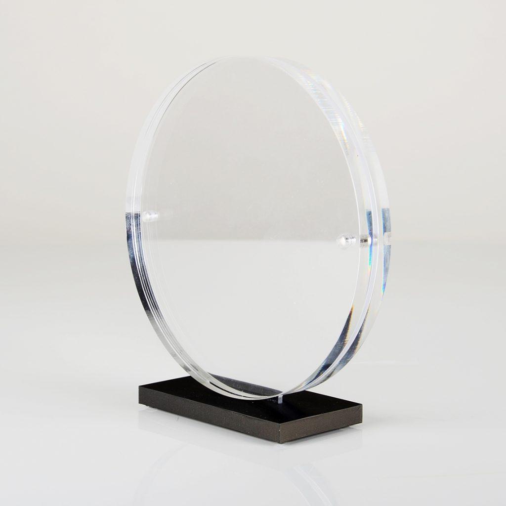 Double Sided Circular Display Block Frame | Luminati