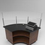 Made to Measure Curved Sneeze Guard | Protective Sneeze Screen