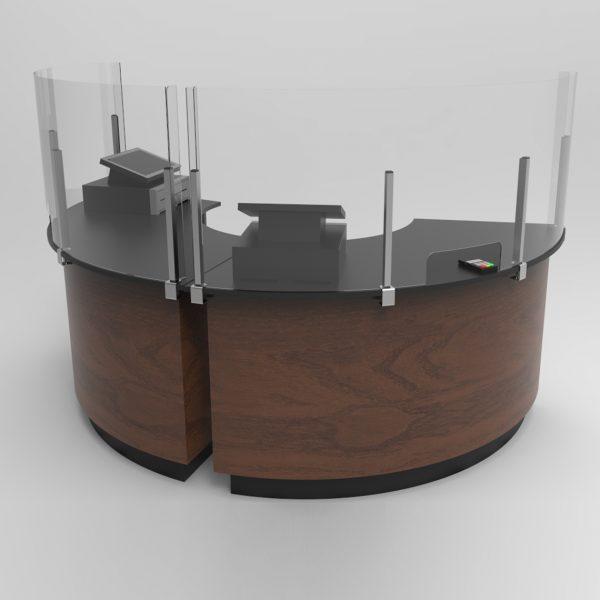 Made to Measure Curved Sneeze Guard | Protective Sneeze Screen