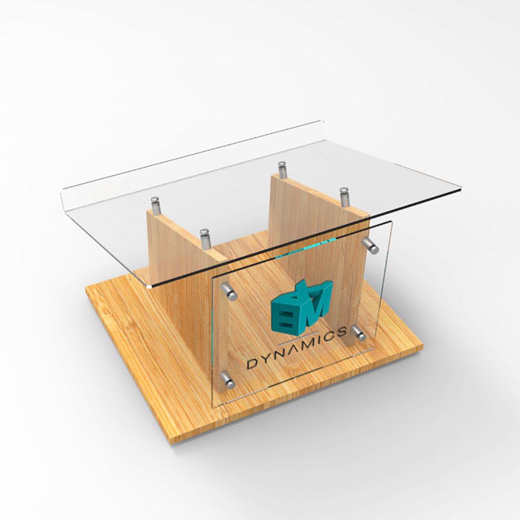 Premium Desktop Lectern | Wood & Acrylic | Luminati