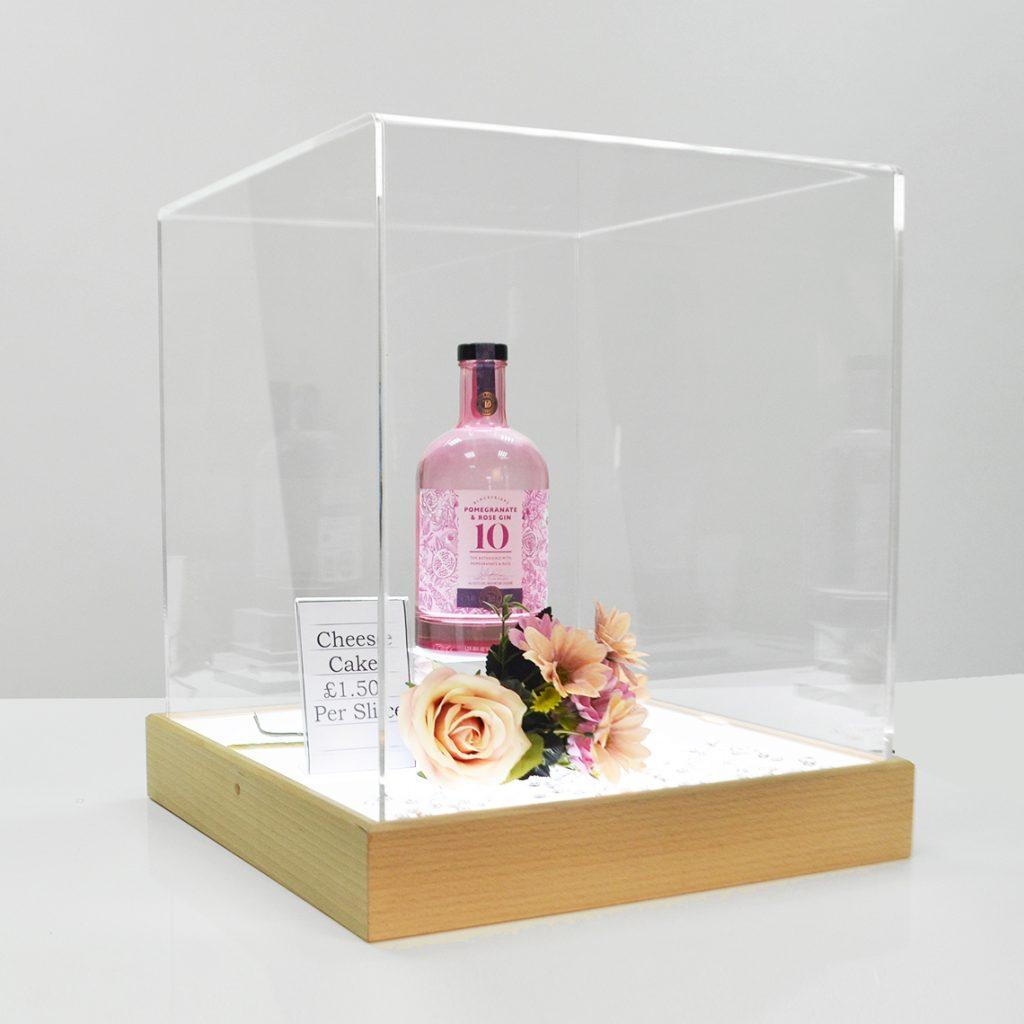 Wooden Display Case with Illumination | Acrylic & Wood | Luminati