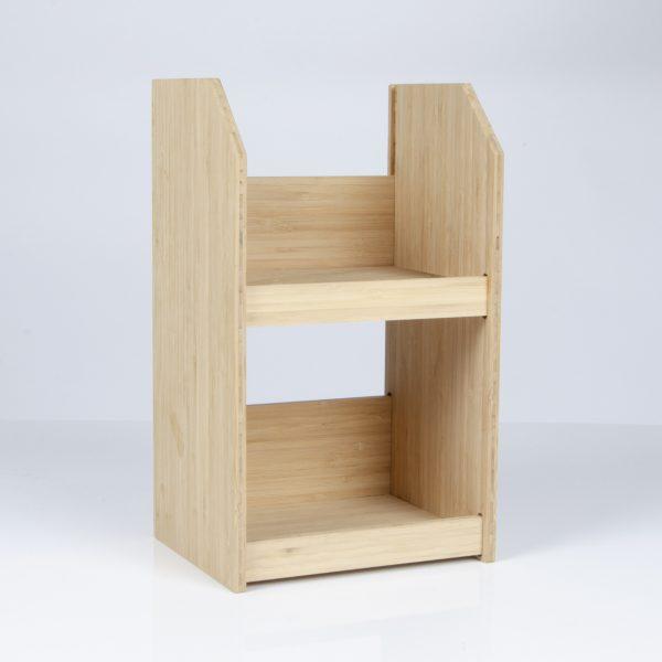 Wooden Retail Display Stand | Wood Shelves For Retail | Luminati