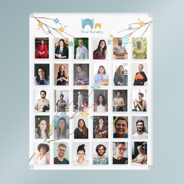 Custom Easy Clean Staff Photo Board | From £56.59 | Luminati