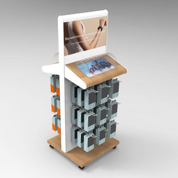 Bespoke Retail Display Unit with Slatwall Shelves | Luminati