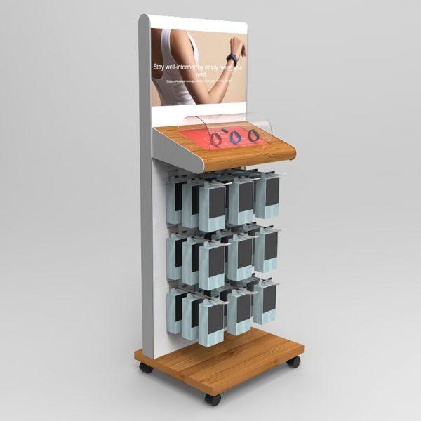 Bespoke Retail Display Unit with Slatwall Shelves | Luminati