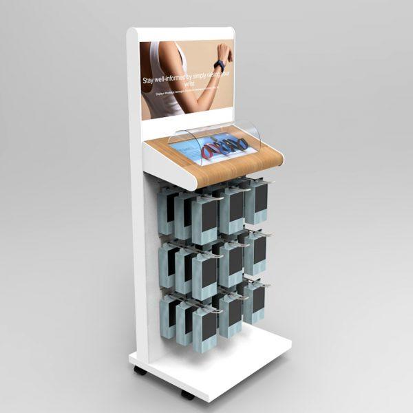 Bespoke Retail Display Unit with Slatwall Shelves | Luminati