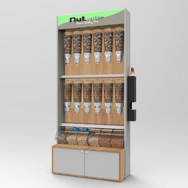 Bespoke Gravity Dispenser Displays | Food Dispensers | Luminati