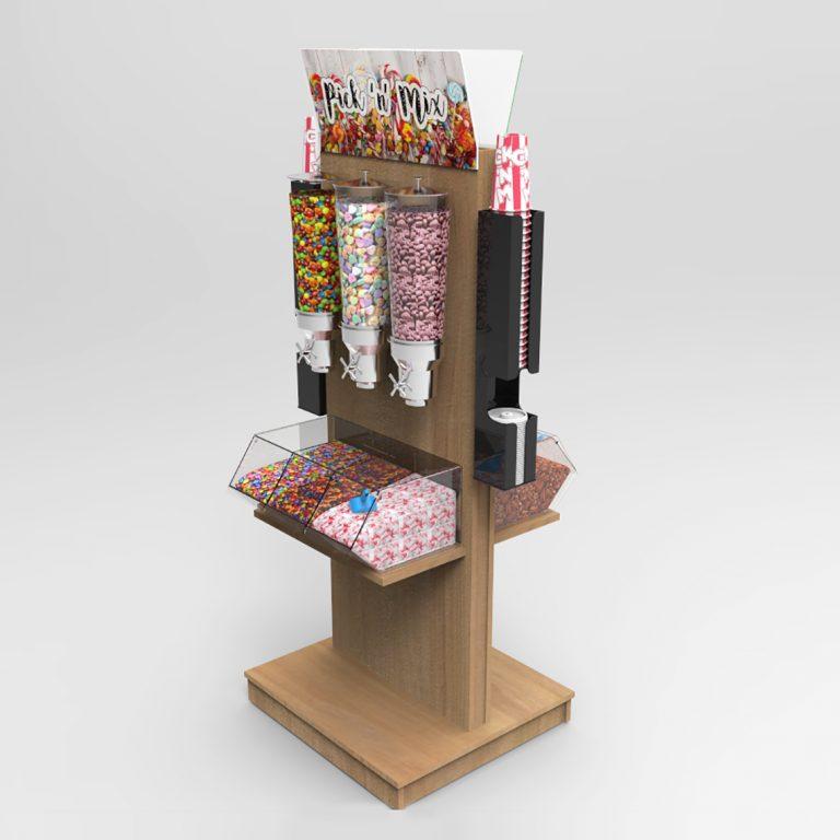 Bespoke Gravity Dispenser Displays | Food Dispensers | Luminati