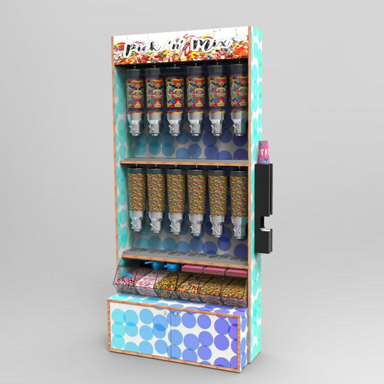 Bespoke Gravity Dispenser Displays | Food Dispensers | Luminati