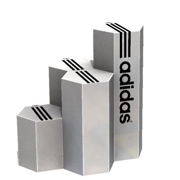 Hexagonal Retail Display Plinths | Luminati