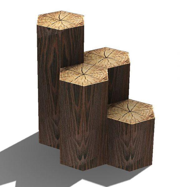 Hexagonal Retail Display Plinths | Luminati