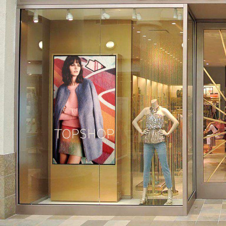 Window Advertising Screen | Advertising Screens For Shop windows | Luminati
