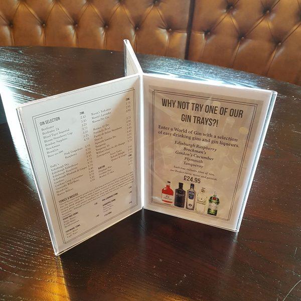 6 Side Table Talker | Menu & Information 6 Face Display | Luminati