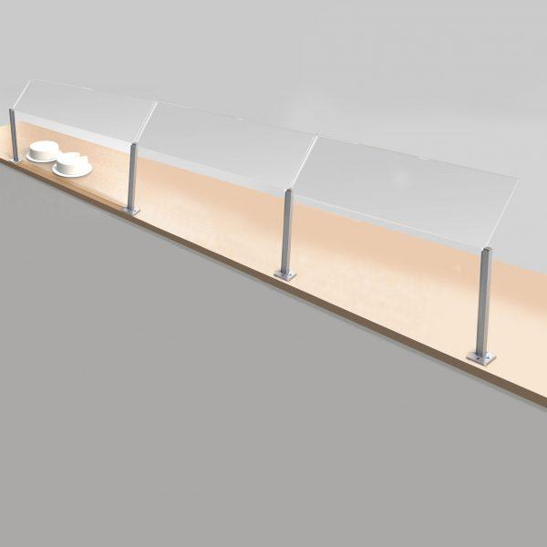 Countertop Sneeze Guard | Protective Acrylic Screens | Luminati