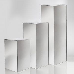 Mirrored Display Plinth and Pedestals | Display Plinths | Luminati