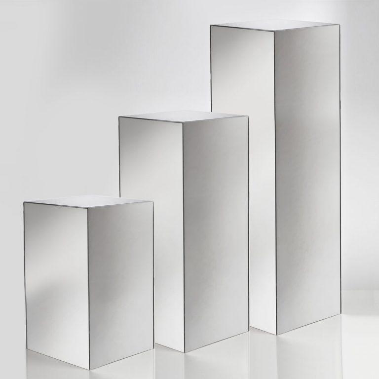 Mirrored Display Plinth and Pedestals | Display Plinths | Luminati
