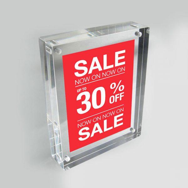 Acrylic Magnetic Photo Block Frame | Luminati