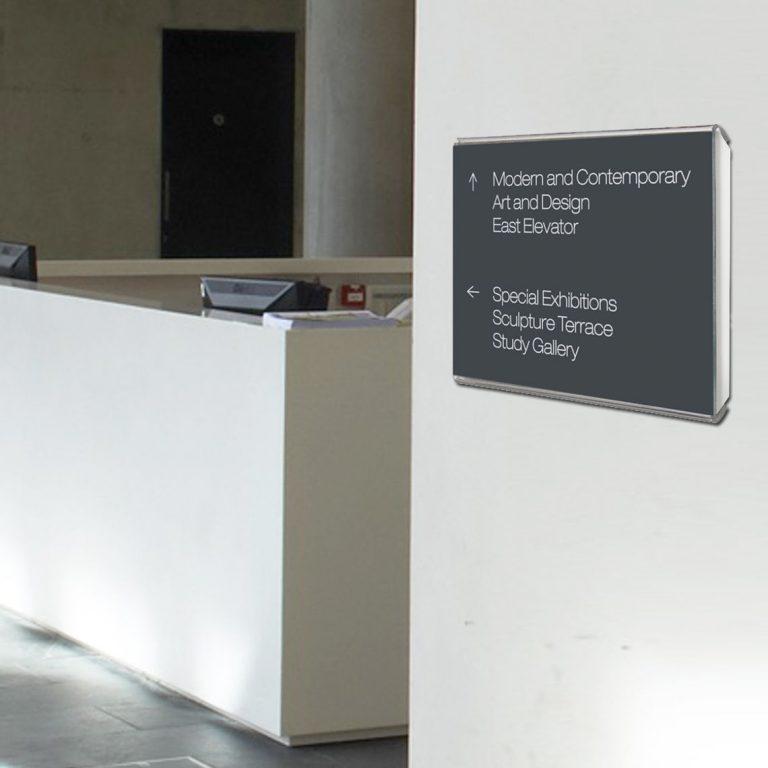 Clear Acrylic Wall Mounted Sign Holder | Luminati