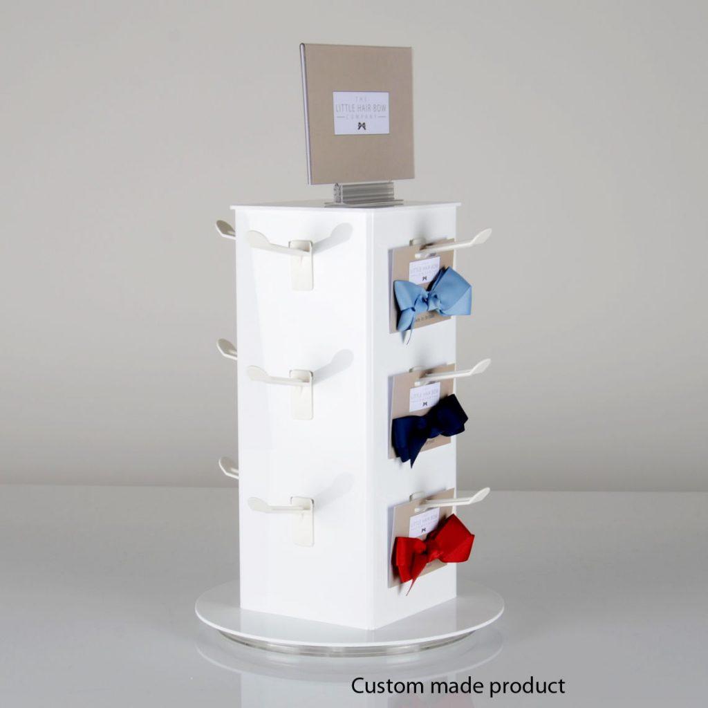 Counter Top Hooks Display Stand | Rotating POS for Small Items