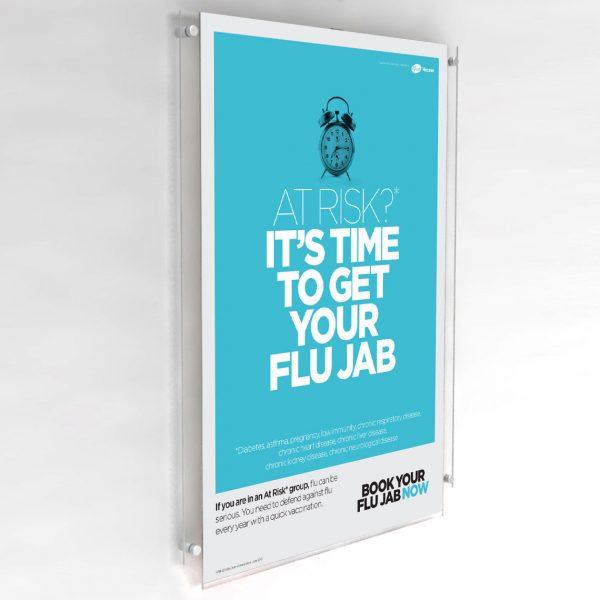 Wall Mounted Easy Access Acrylic Poster Frame | Luminati