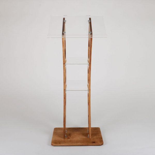 Curved Wooden Lectern | For Lectures, Presentation & Church