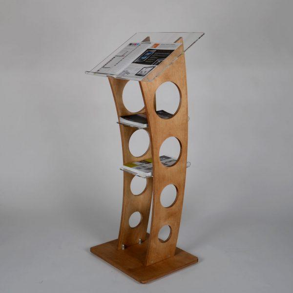 Curved Wooden Lectern | For Lectures, Presentation & Church