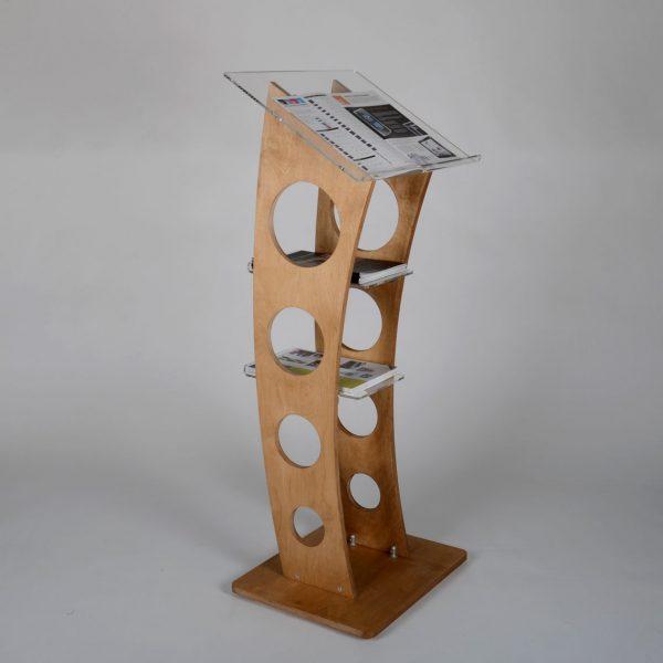 Curved Wooden Lectern | For Lectures, Presentation & Church