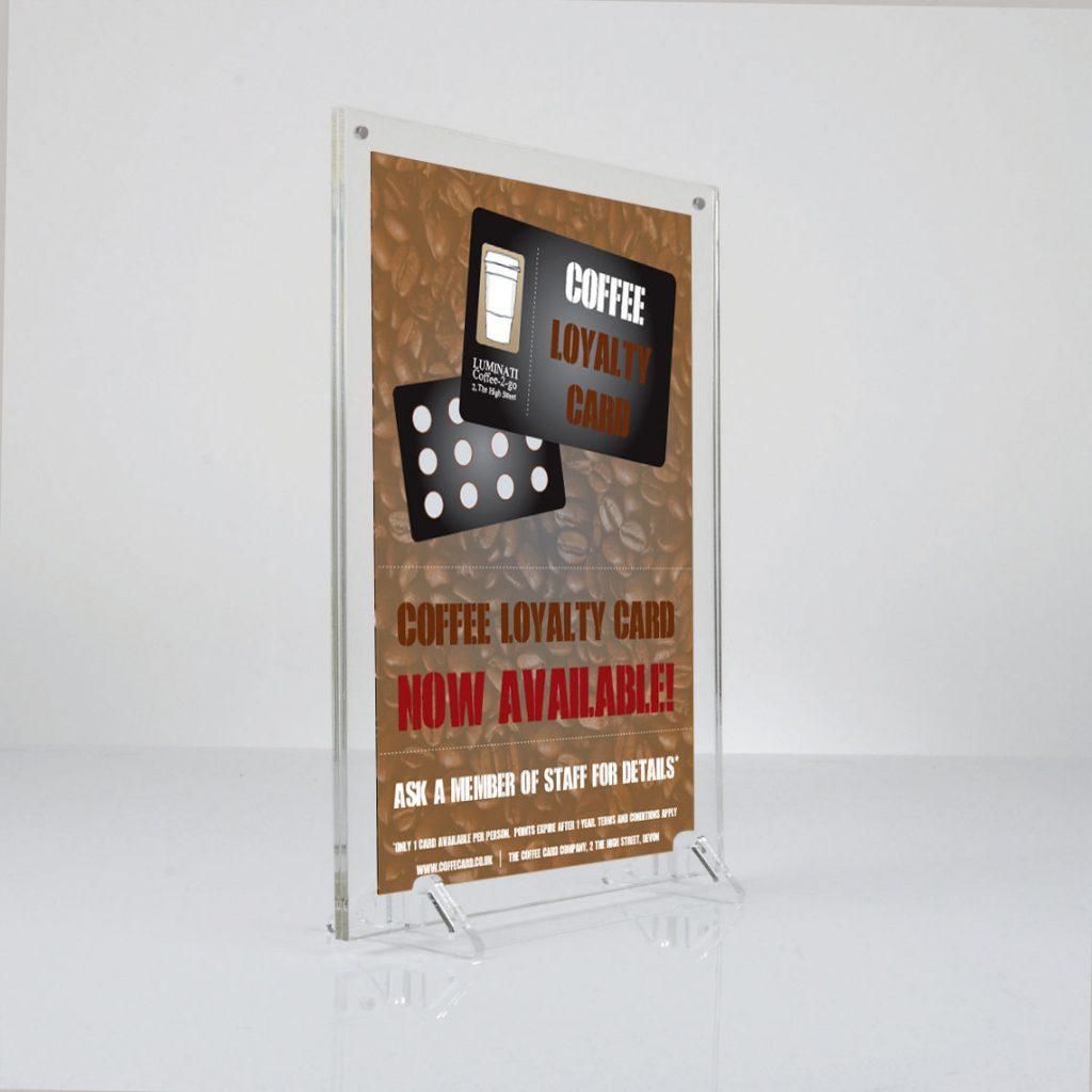 Double Sided POS Acrylic Frames | From £7.65 | Luminati