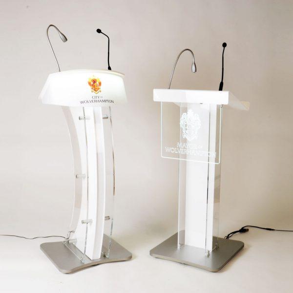 Custom Lecterns with Microphone | Luminati