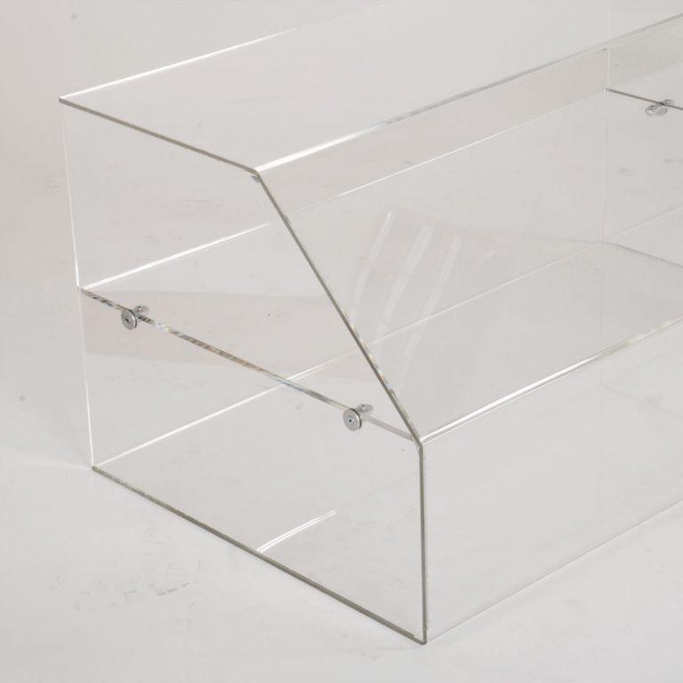 Acrylic Food Display Case with Shelf | Up To 2 Metres Wide