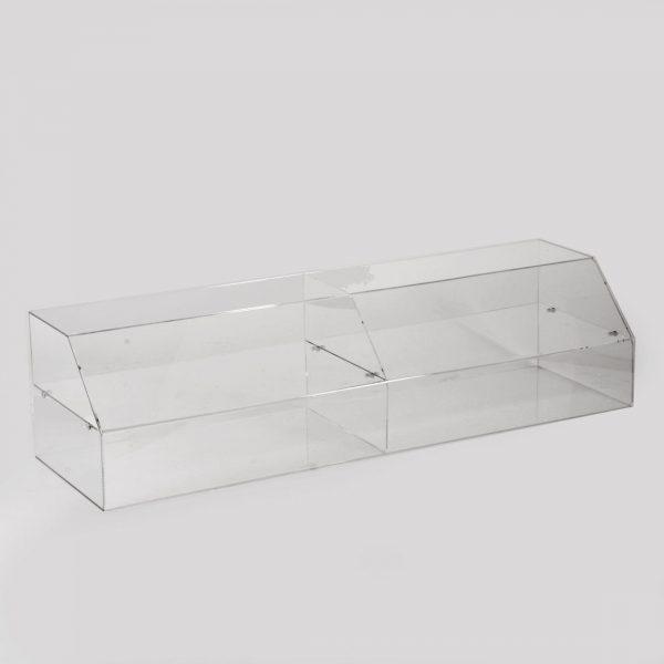 Acrylic Food Display Case with Shelf | Up To 2 Metres Wide