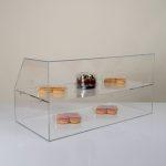 Acrylic Food Display Case with Shelf | Up To 2 Metres Wide