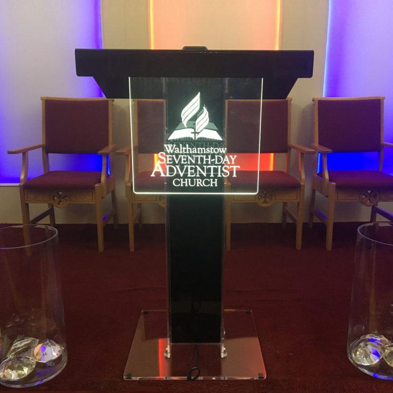 Lectern With Illuminated Etched Logo from £290.05