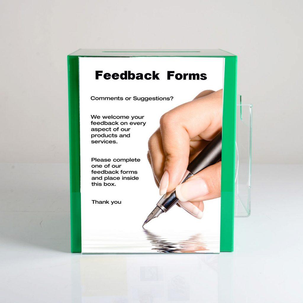 Custom Feedback Suggestion Box | Acrylic Box | Luminati