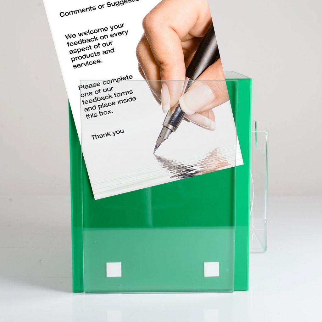 Custom Feedback Suggestion Box | Acrylic Box | Luminati