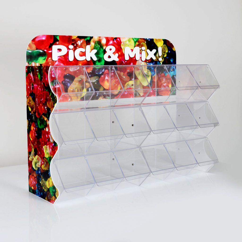 Custom Printed Pick and Mix Dispenser | With 18 Bins | Luminati