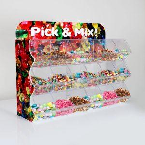 Custom Printed Pick and Mix Dispenser | With 18 Bins | Luminati