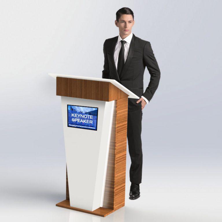 Lectern with LED Illumination & Digital Screen | Luminati