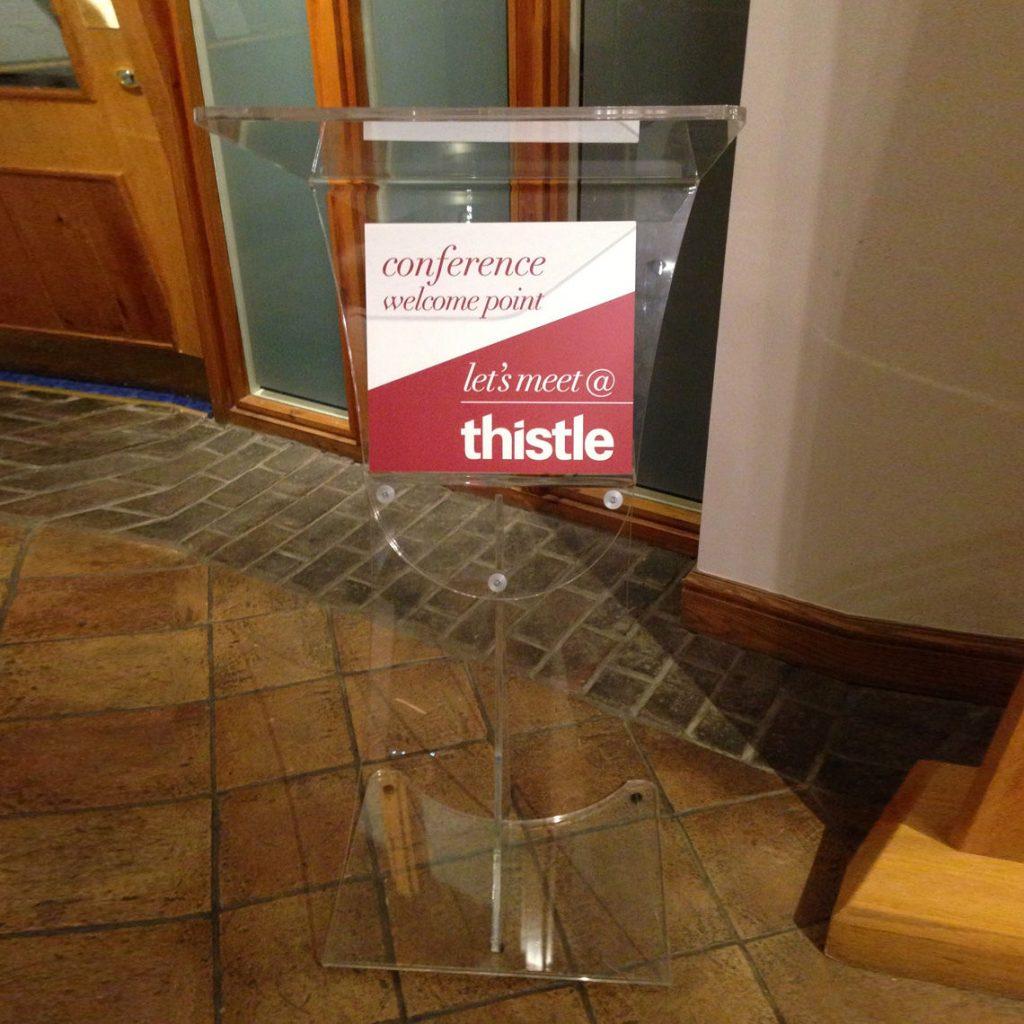 Branded Presentation Lectern | Acrylic | Luminati