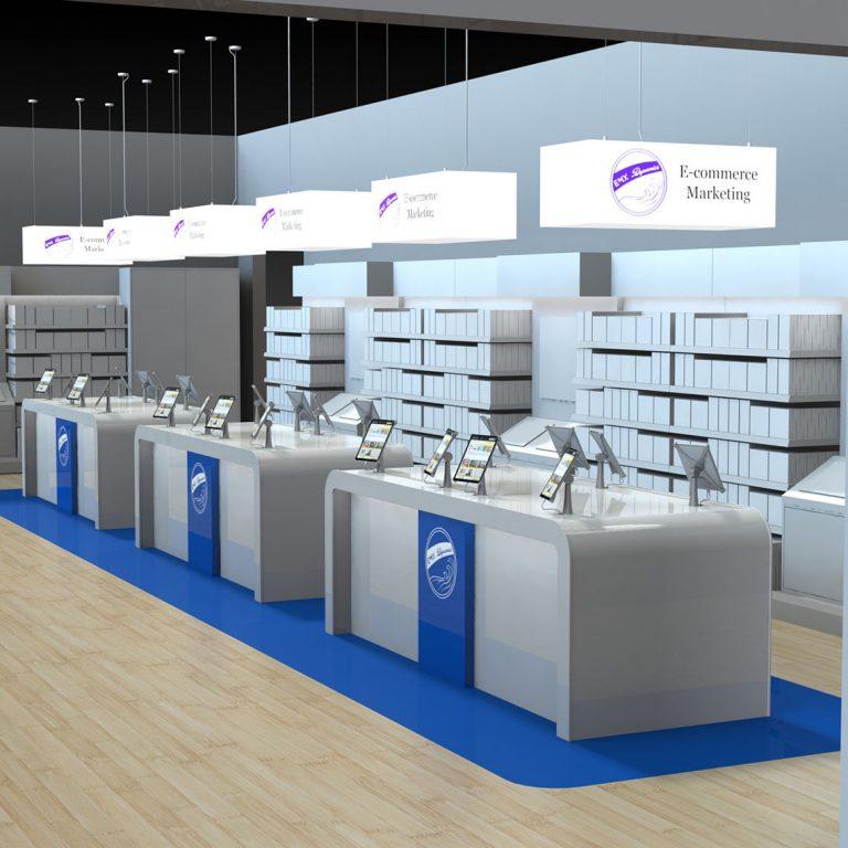 Retail Lightbox Display | Double Sided Lightbox Cube | Luminati