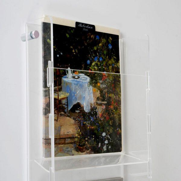 Acrylic Card Display Rack | Wall Mounted | Up to 7 Pockets