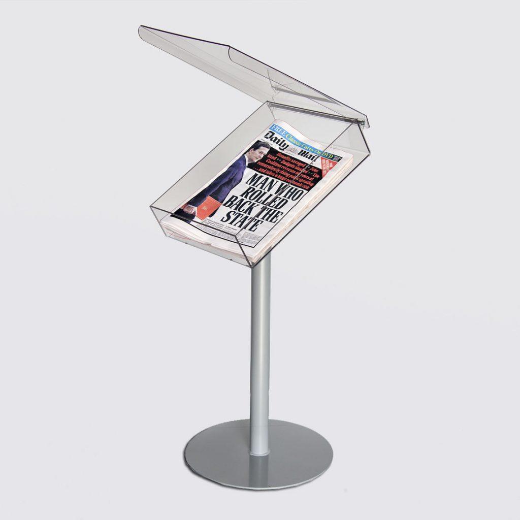 Newspaper & Magazine Tray | Outdoor Literature Stand | Luminati