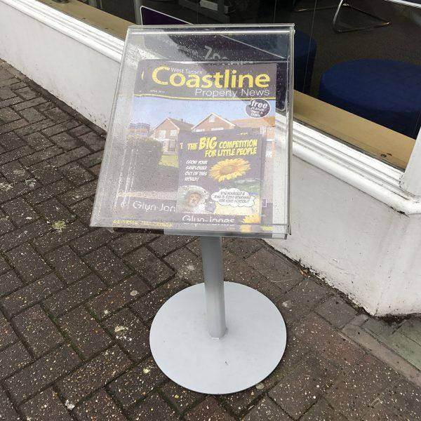 Newspaper & Magazine Tray | Outdoor Literature Stand | Luminati