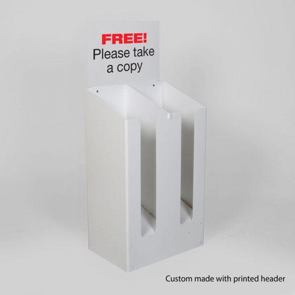 Double Width Dump Bin | Magazine, Brochure & Newspaper Dispenser