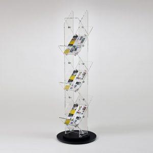 Rotating Brochure Display Stand | Acrylic Display Rack | Luminati
