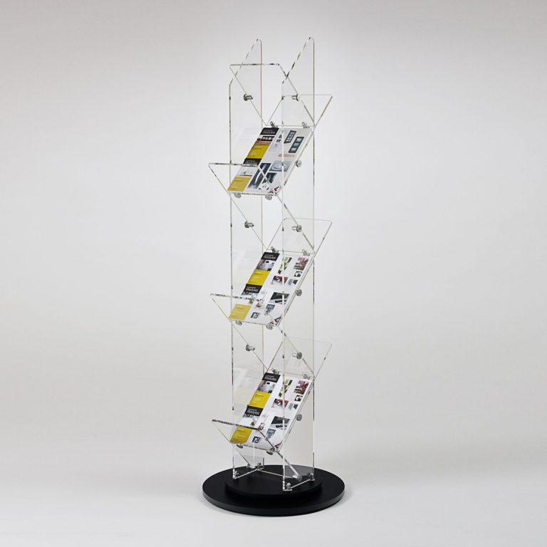 Rotating Brochure Display Stand | Acrylic Display Rack | Luminati