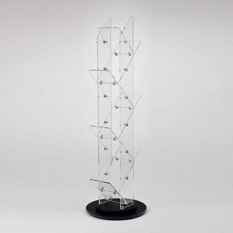 Rotating Brochure Display Stand | Acrylic Display Rack | Luminati