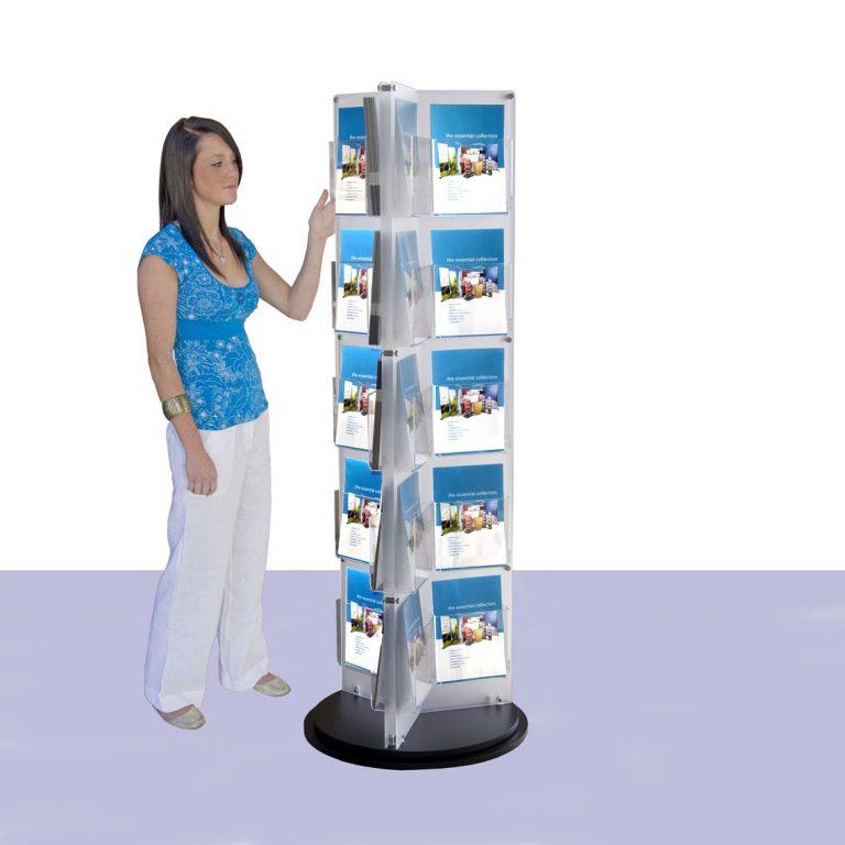 Brochure Carousel Stand | Rotating POS | Luminati