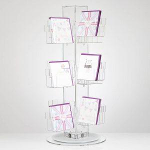 Countertop Acrylic Card Spinner | Rotating Card Displays